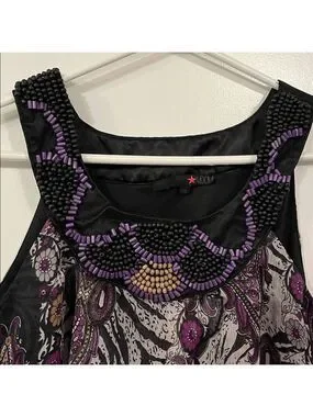 MXM | Tops | Show Special Mxm Beaded Tiered Top Size 2 | Poshmark